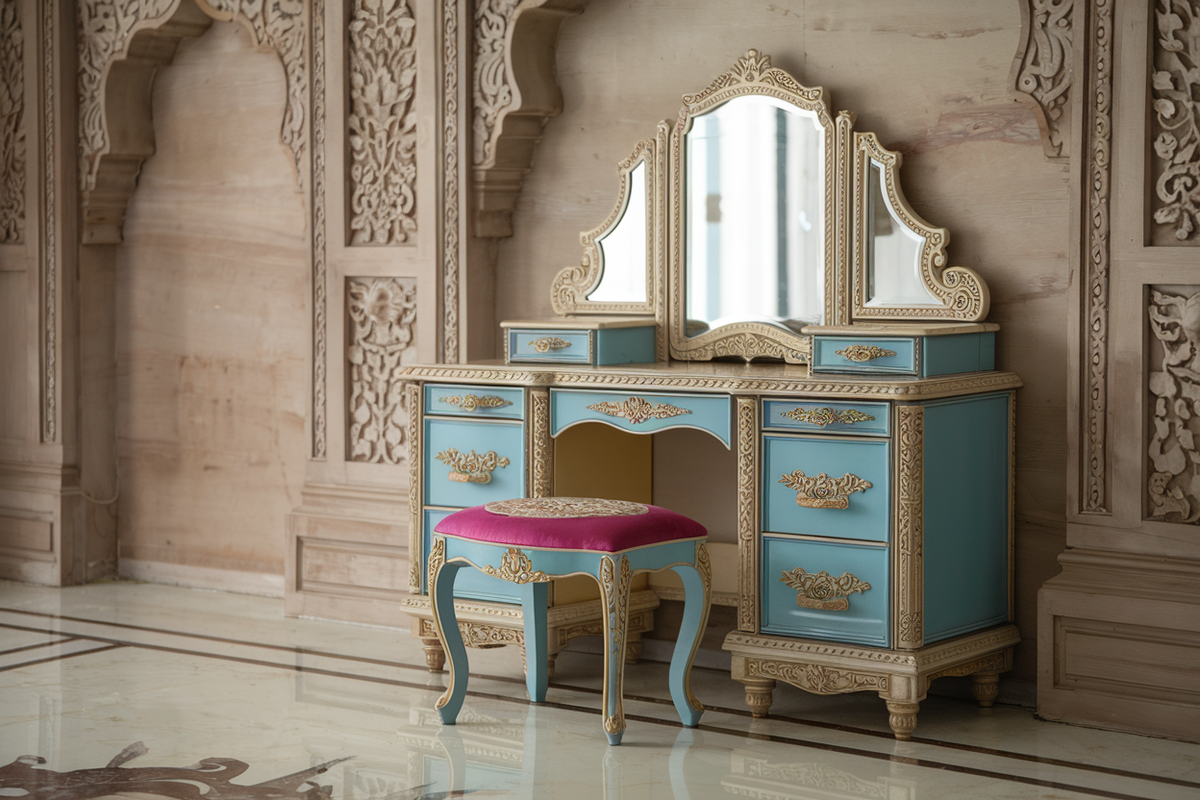 Traditional Dressing Table with Drawers – Modern Piece of Original Han ...